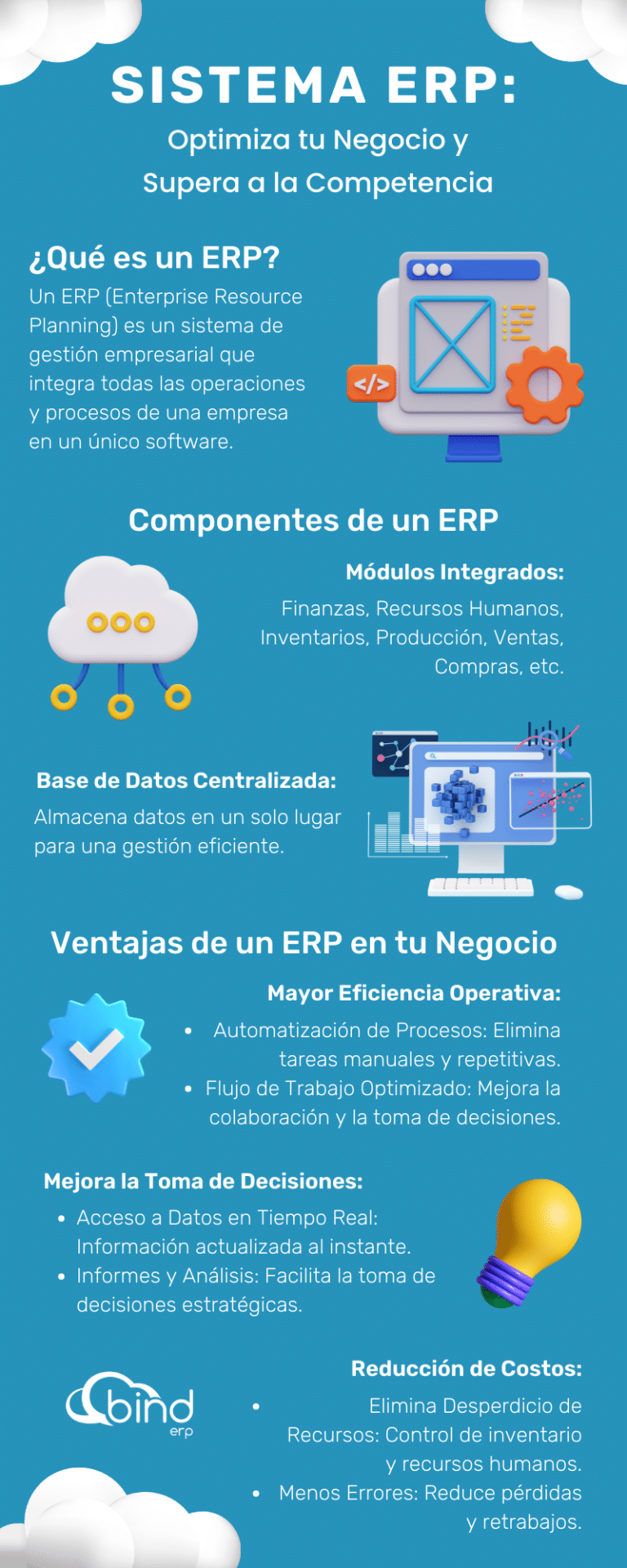 5 ventajas de un sistema ERP en tu negocio - Bind ERP